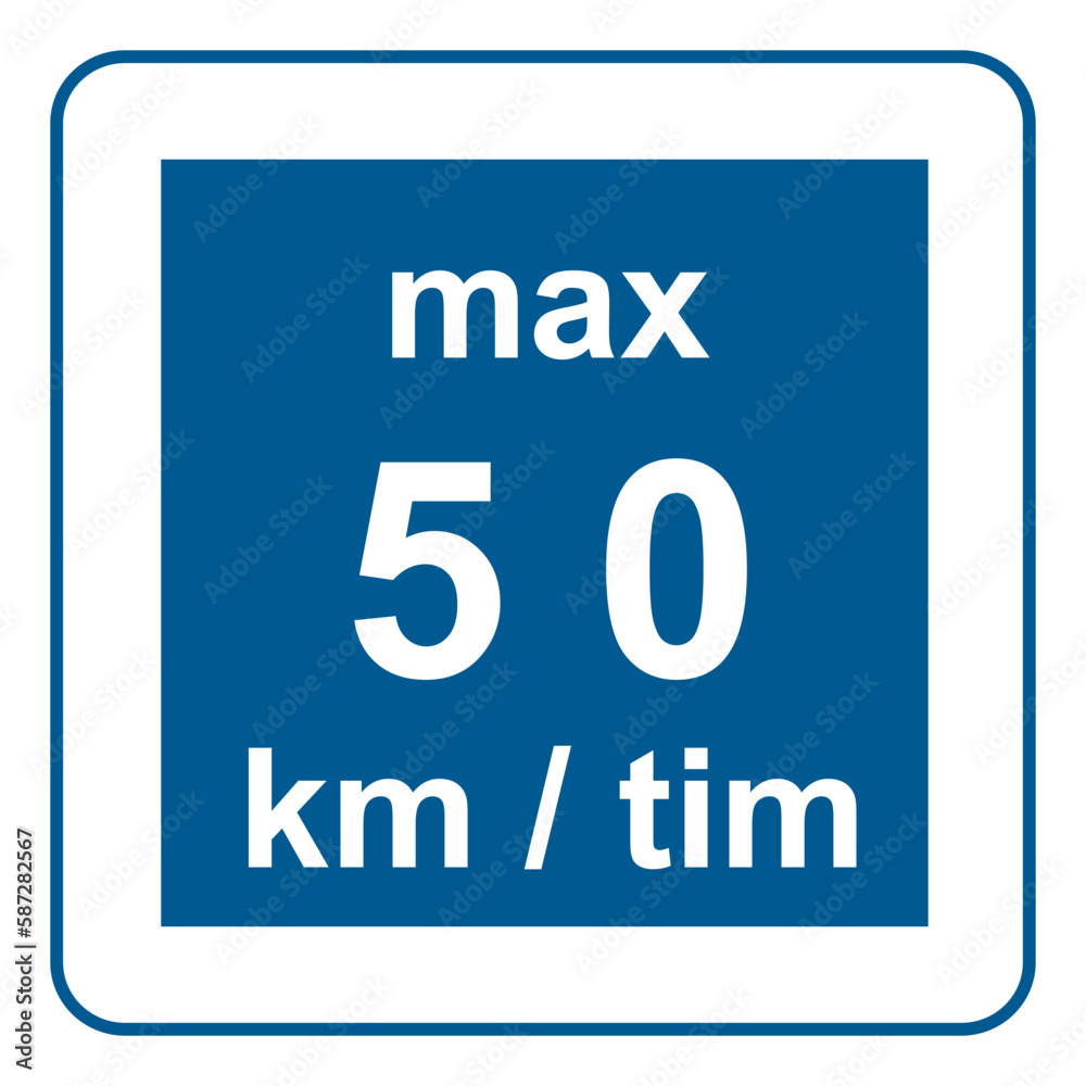 Traffic signs. Road signs. Instruction road signs. Recommended to slow ...