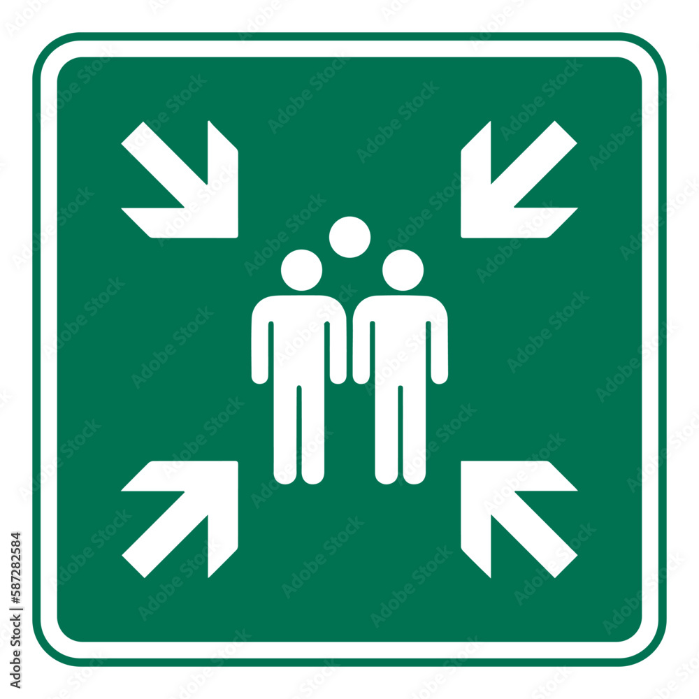 Traffic signs. Road signs. Instruction road signs. Meeting point. Stock ...