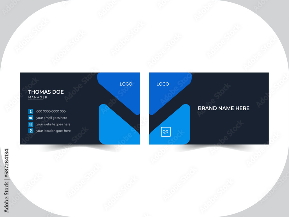 Personal visiting card company without logo. Personal visiting card ...