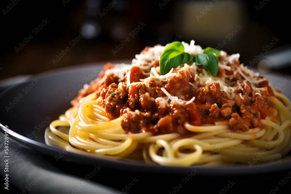 Spaghetti Bolognese Stock Photo | Adobe Stock