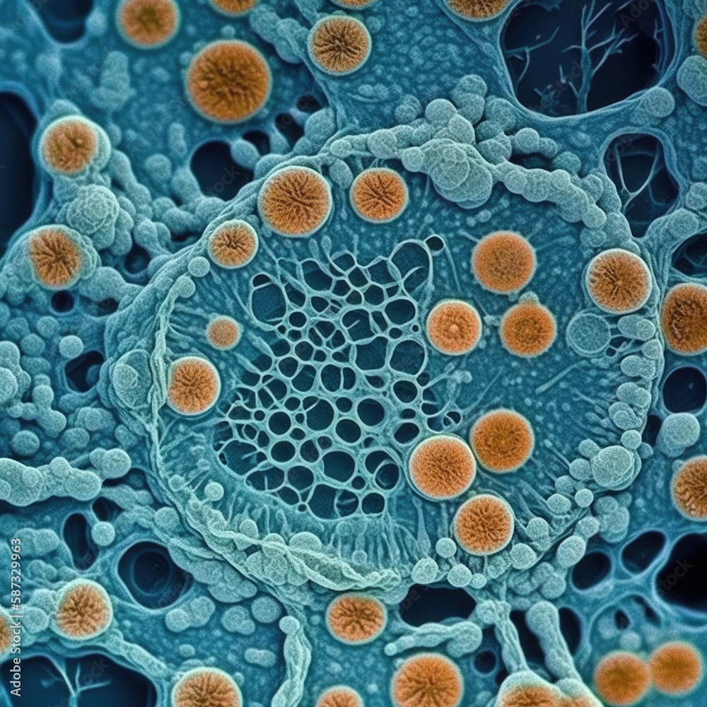 Cell Division and Multiplication Under the Microscope Stock ...