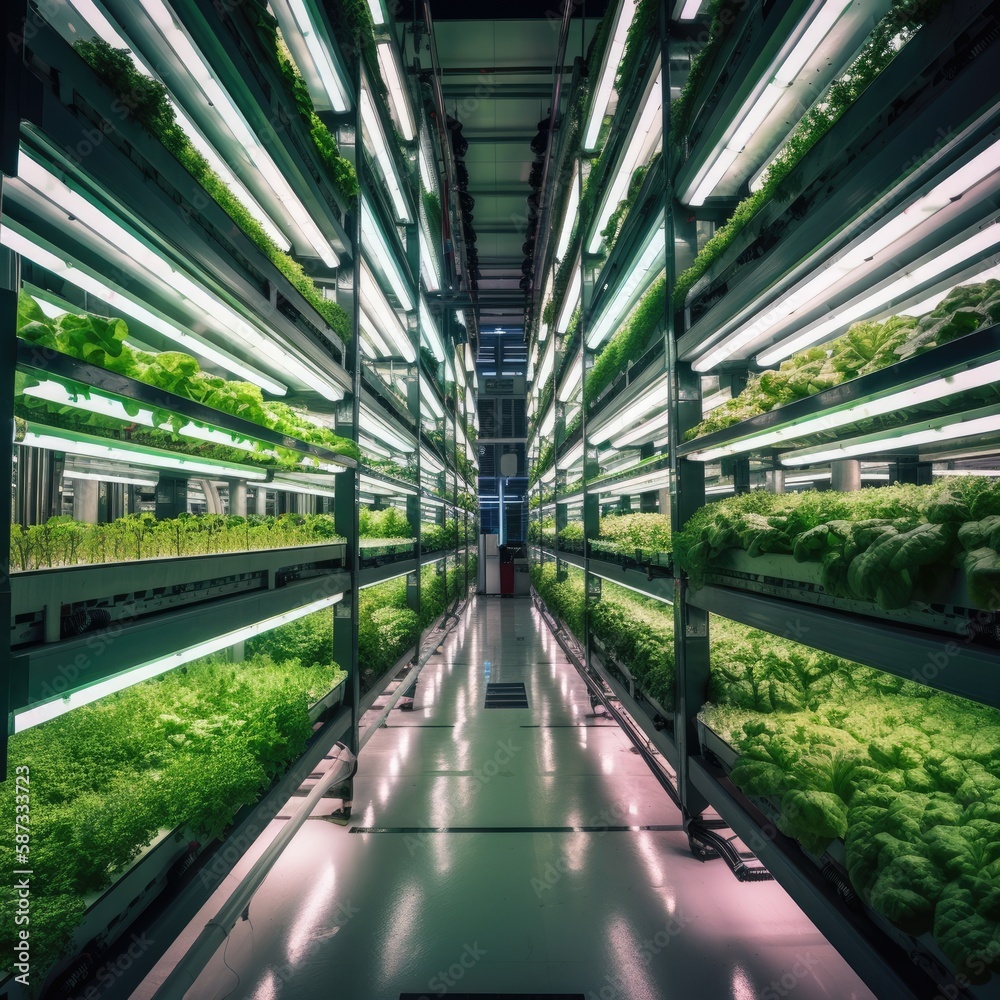 Vertical Farming: The Future of Agriculture Stock Illustration | Adobe ...