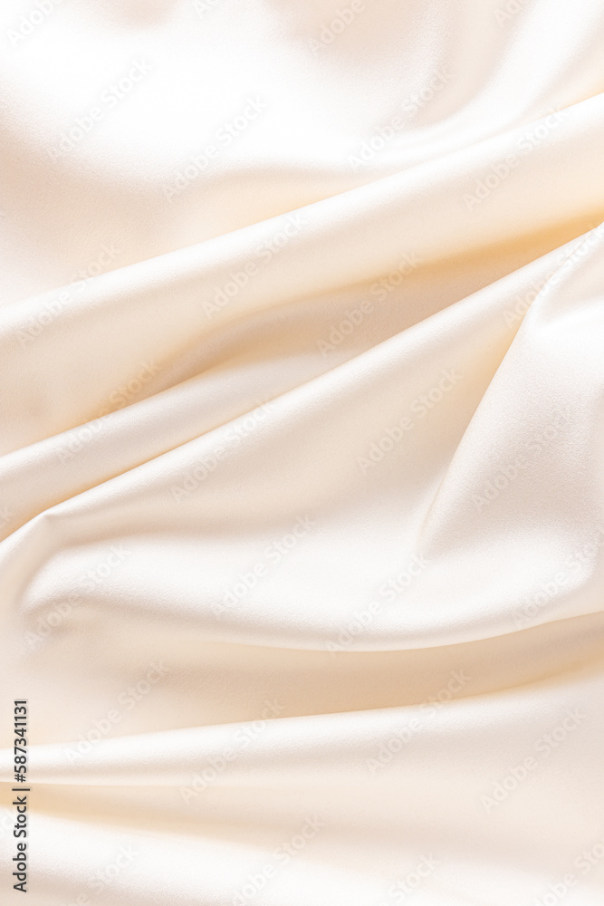 luxurious wedding satin background with delicate folds. elegant satin ...
