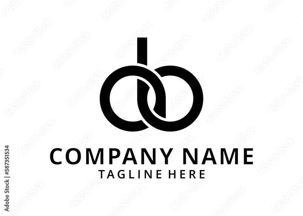 alphabet letter monogram logo A B, A and B monogram logo icon Stock ...