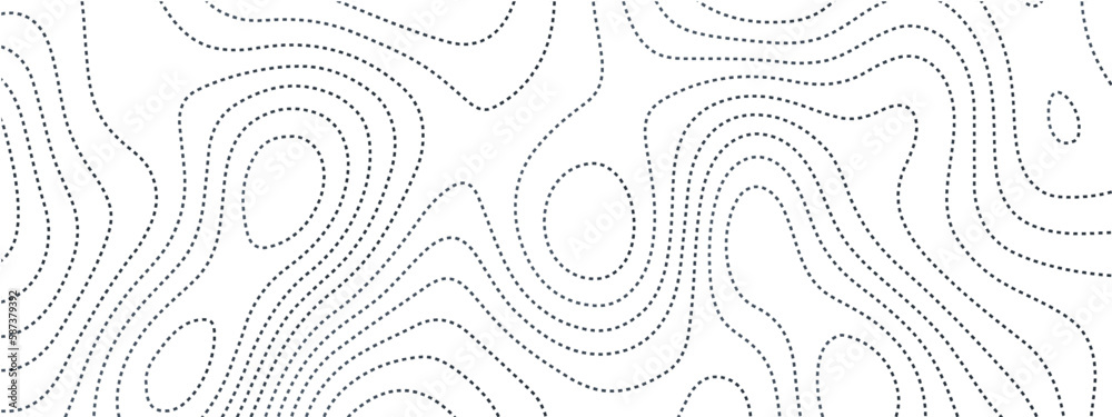 Topographic contours map background. Topography geographic white lines ...