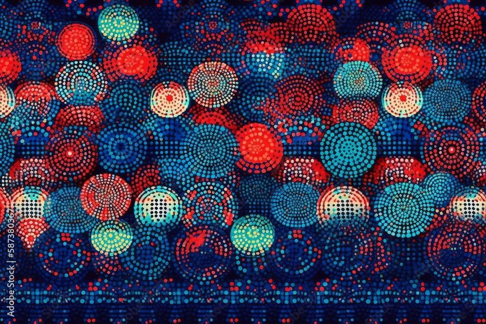 Fourth of July Firework Pattern, Desktop Wallpaper, AI Generated Stock ...