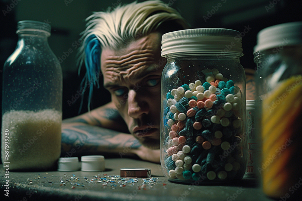 The big social problem and disease of catching a buzz. Stop, no drugs ...