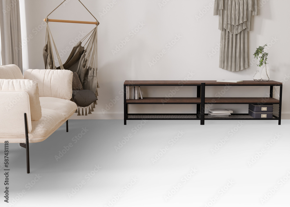 Floor covering presentation mock up as png. Transparent template, easy ...