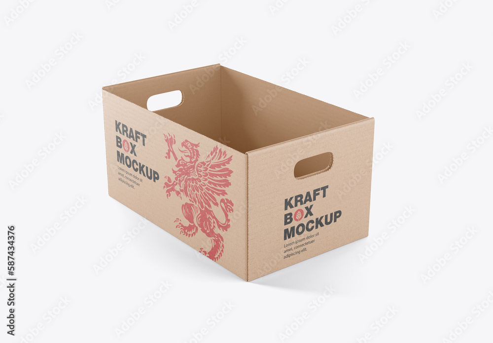 Open Box Mockup Stock Template | Adobe Stock