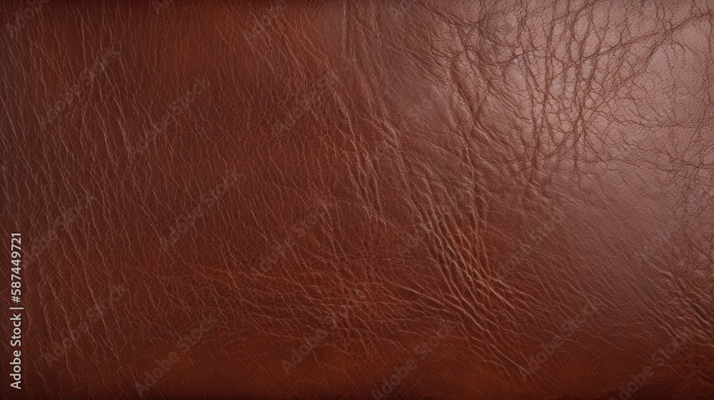 Smooth genuine brown leather texture background for design. Generative ...