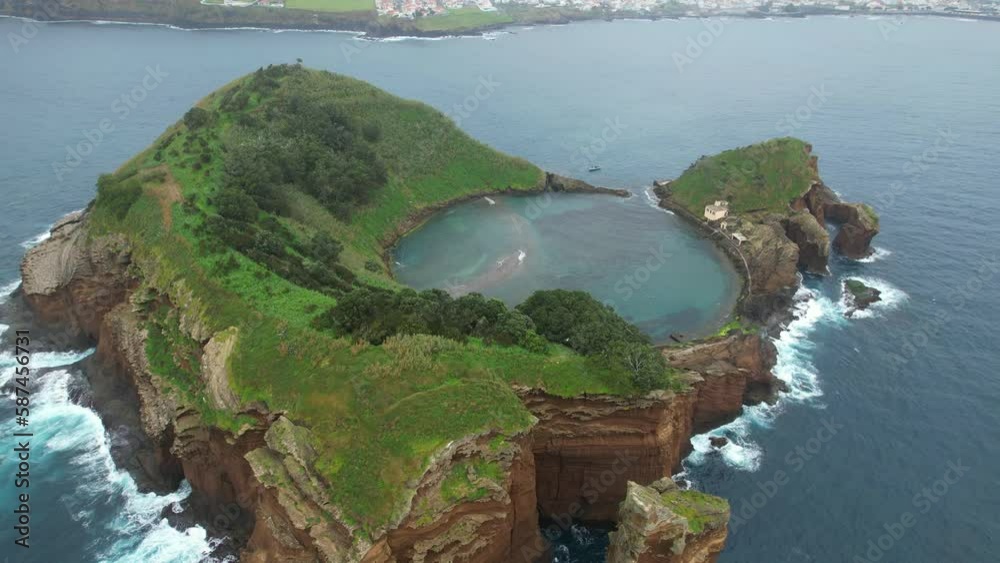Vila Franca Islet, also known as the Princess Ring is a vegetated ...