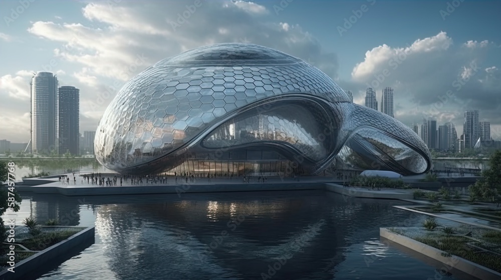 Future of Architecture: Visionary Design in 50 Years in 8K created with ...