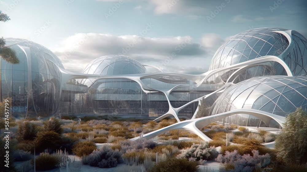 Future of Architecture: Visionary Design in 50 Years in 8K created with ...