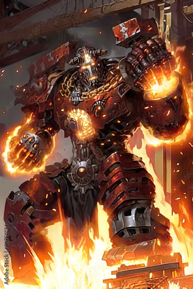 "Hephaestus: The Greek Deity of Fire and Forge in Intense Art ...