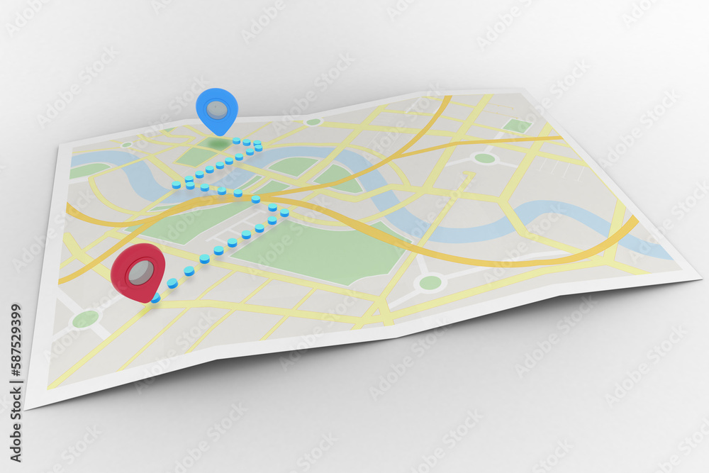 World map with pointers Stock Illustration | Adobe Stock