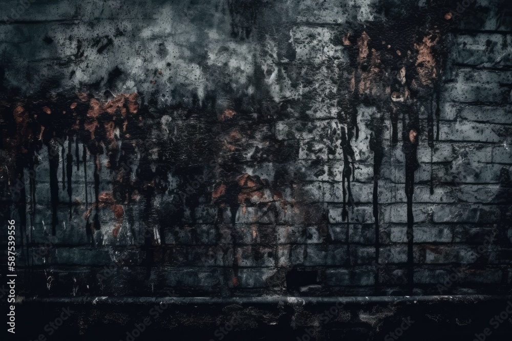 Scary texture for background. concrete horror, dark wall scary, dark ...