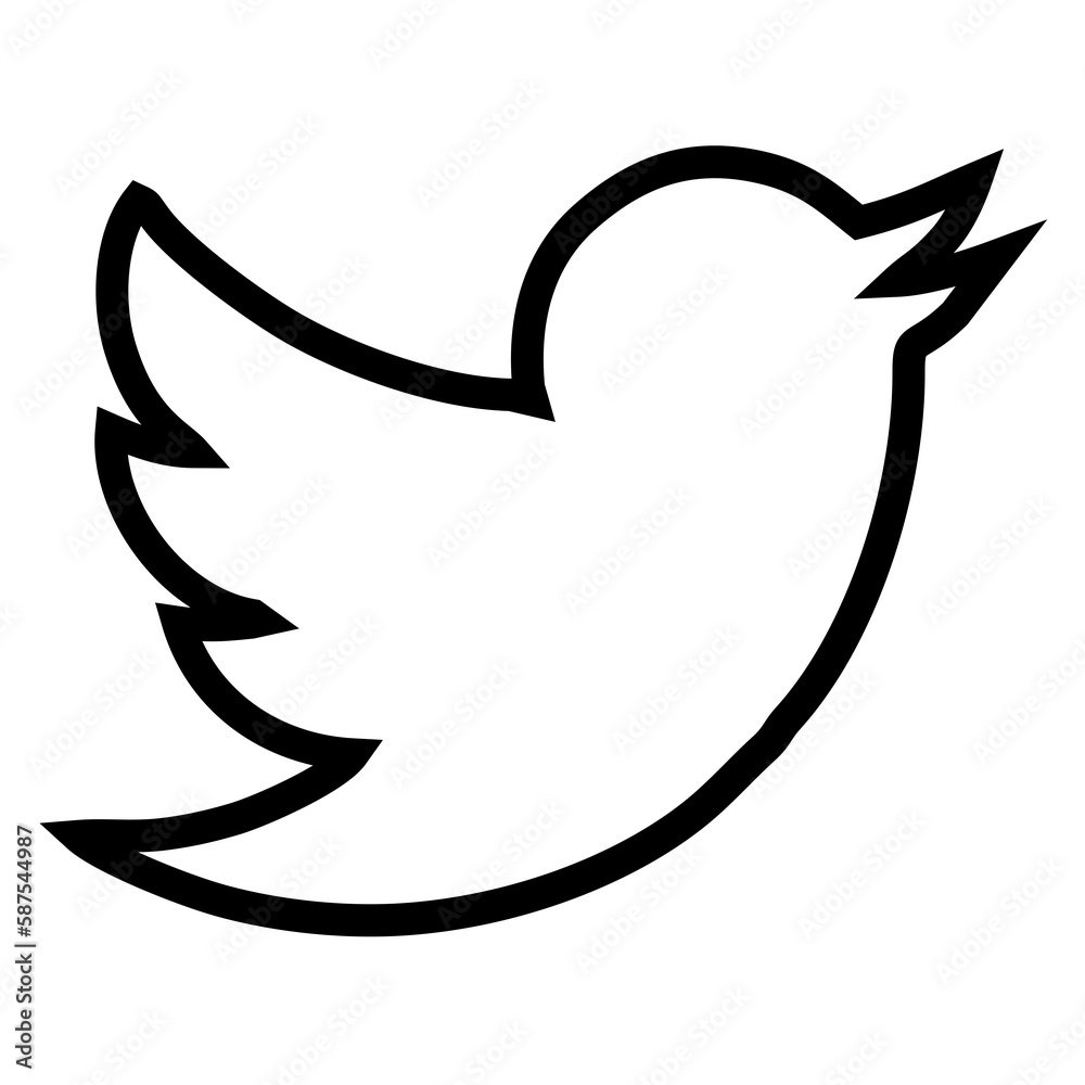 Twitter app icon png download. Popular social media button symbol ...