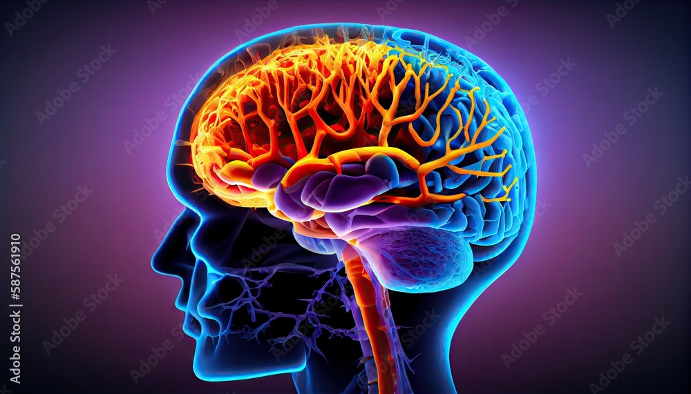 Human brain structure and neuron, brain frontal lobe function ... Human brain structure and neuron, brain frontal lobe function ...