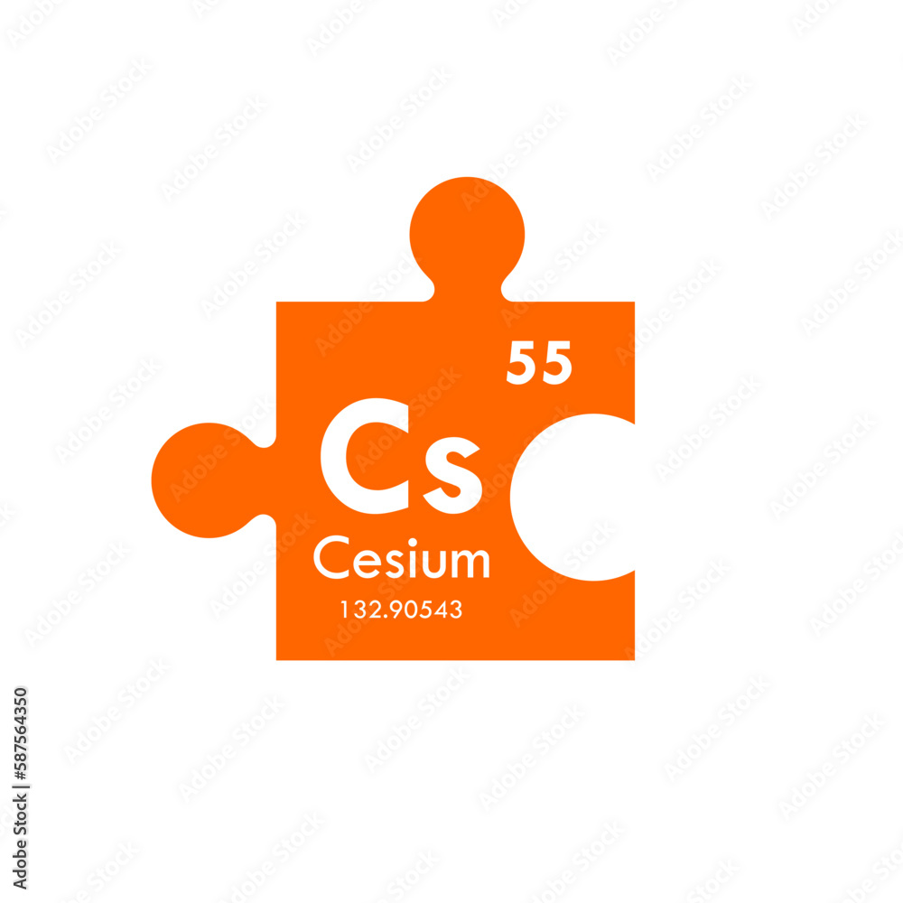 cesium icon set. vector template illustration for web design Stock ...