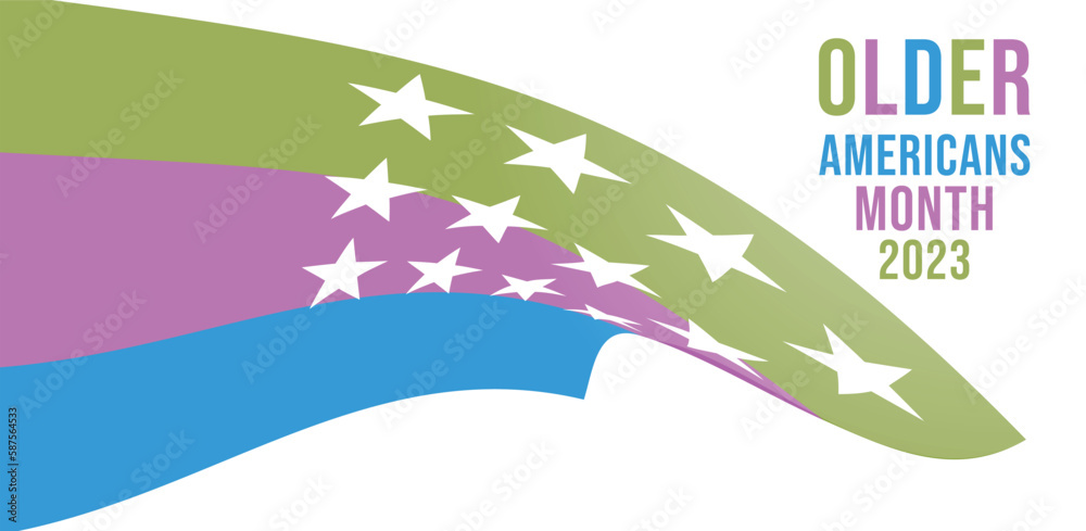 Older Americans Month. template background, banner, card, poster ...
