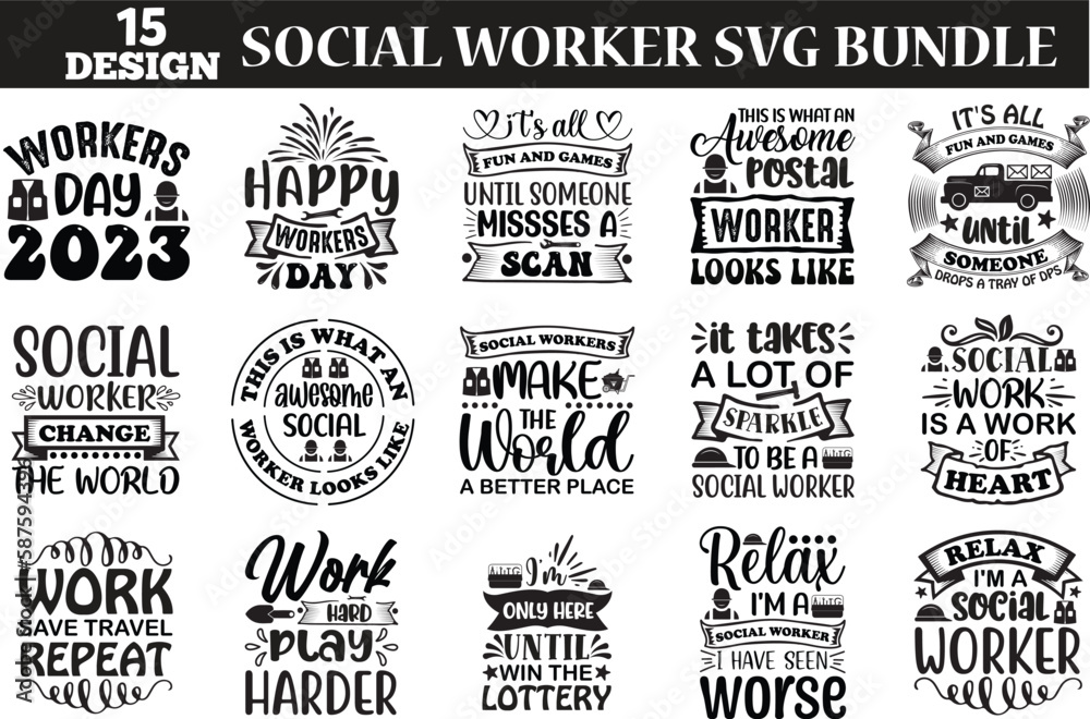 Vetor do Stock: Social Worker SVG Bundle,Social Worker SVG Bundle ...
