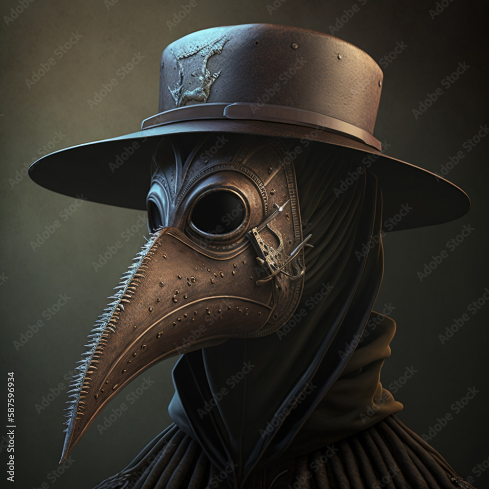 Plague doctor mask. Generative AI. Stock Illustration | Adobe Stock