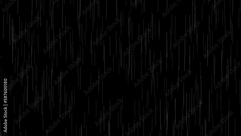 Vidéo Stock 4k Loop Rain Drops Falling Alpha. Rain Drops Falling ...