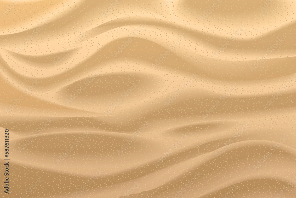 Vector background. Sand texture. Top view. Sandy beach for background ...