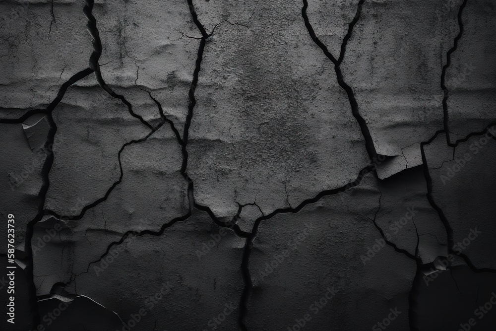Cracked Concrete Texture: Moody Background for Design and Photography ...