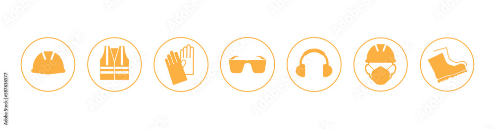 safety work sign Stock Vector | Adobe Stock