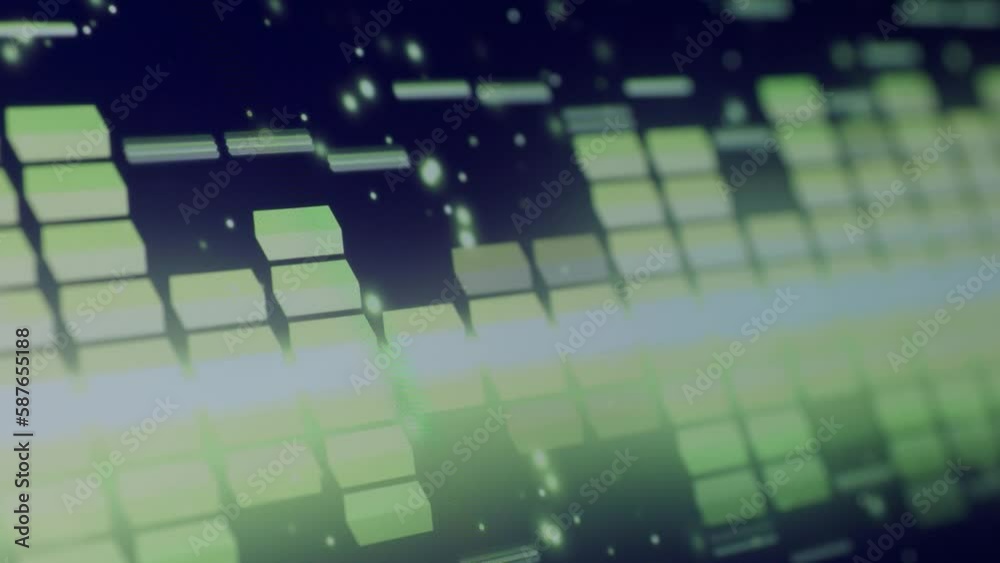 Sound Equalizer. Digital music or sound wave footage. audio waveform ...