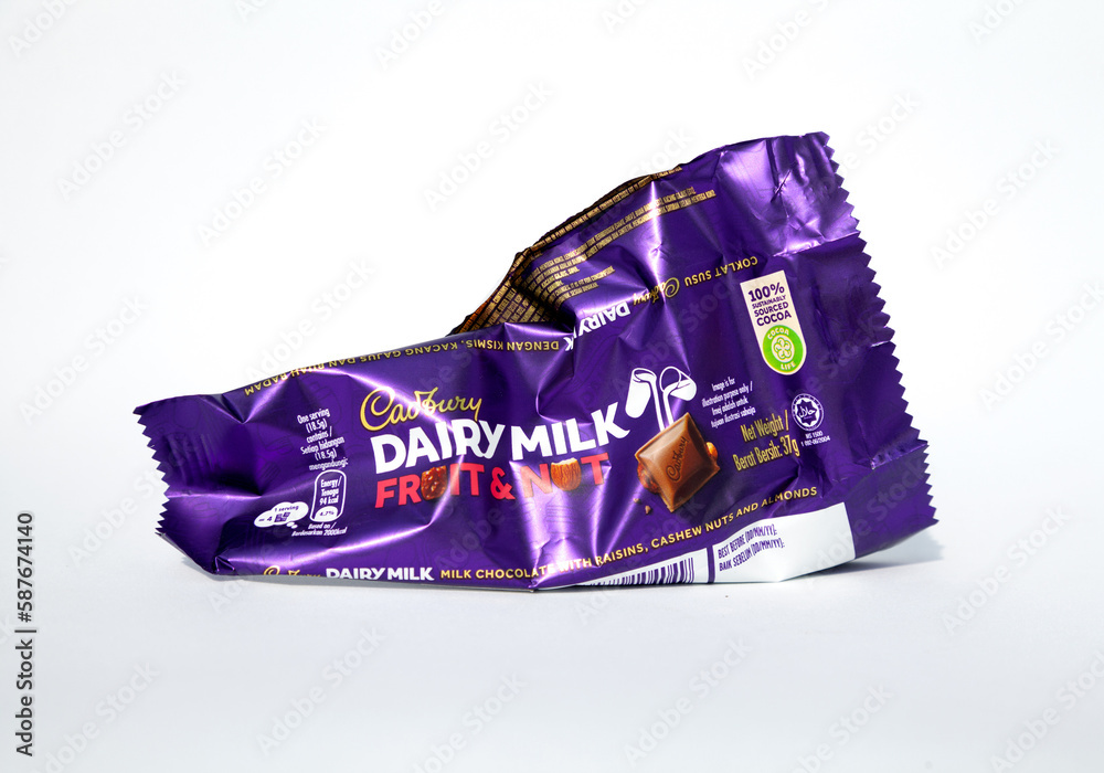 Ho Chi Minh City, Vietnam - March 28, 2023: Cadbury Dairy Milk Fruit ...