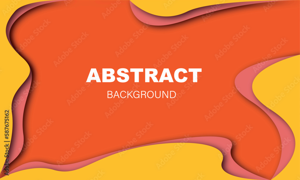 Orange flyer, poster, brochure, magazine cover template, Modern ...