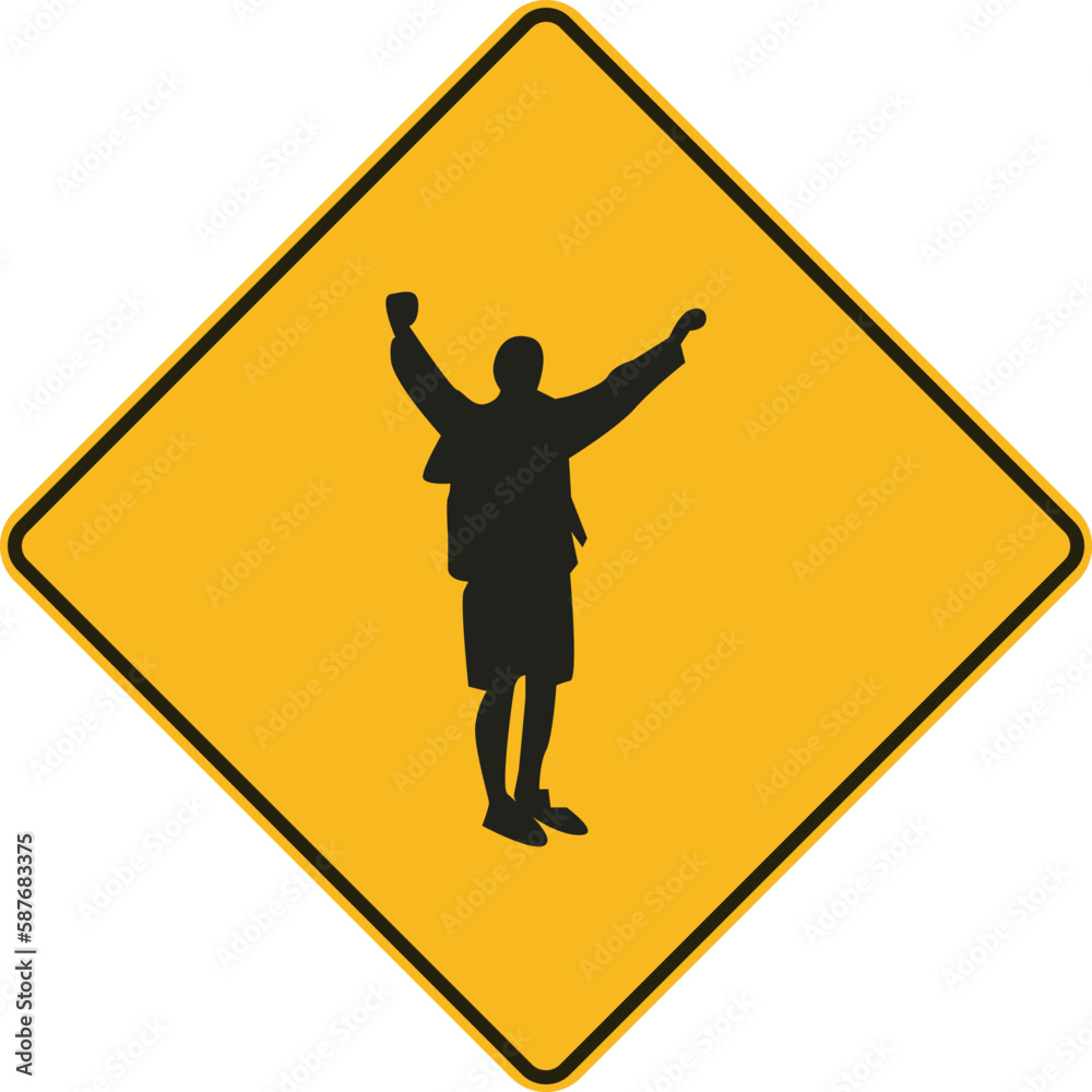 vector sign pedestrian crossing the road, stop, human sign, walking ...