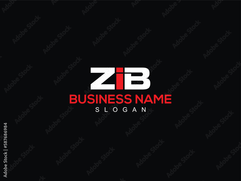Minimalist ZIB Clothing Logo, Initial ZI zib Business Letter Logo For ...