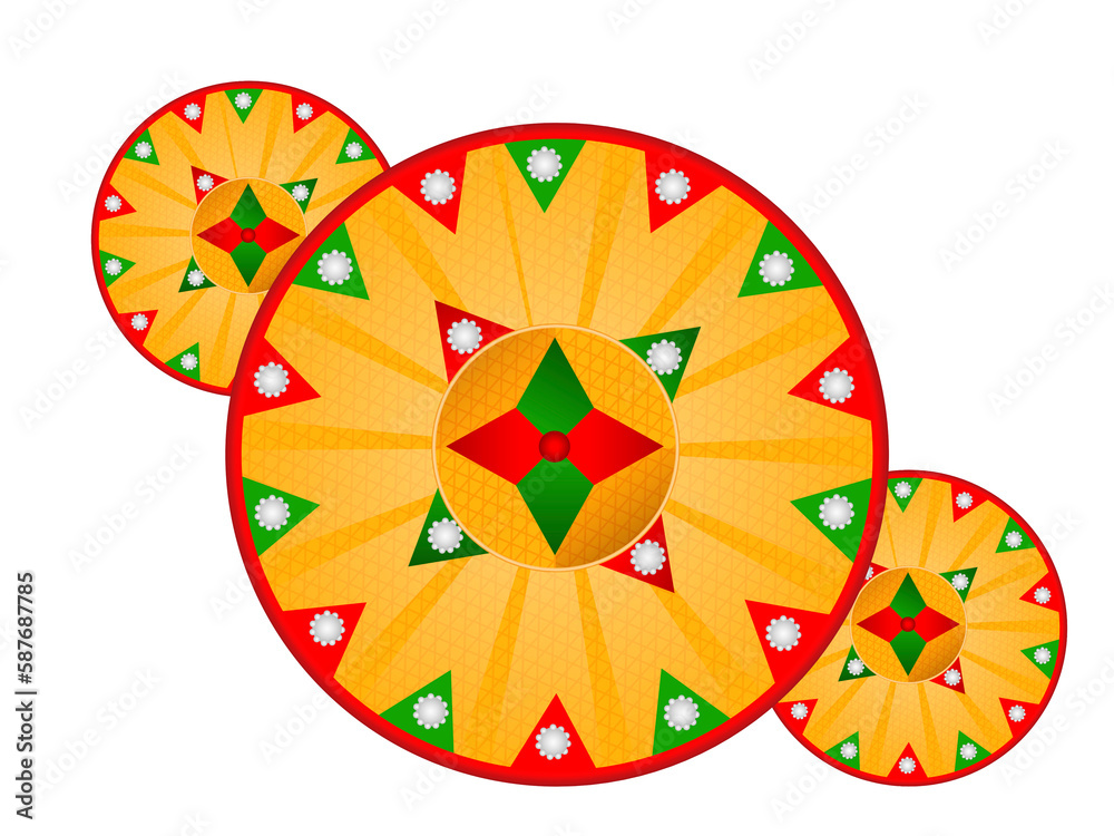 ภาพประกอบสต็อก Japi Assamese Traditional headgear, The jaapi is a ...