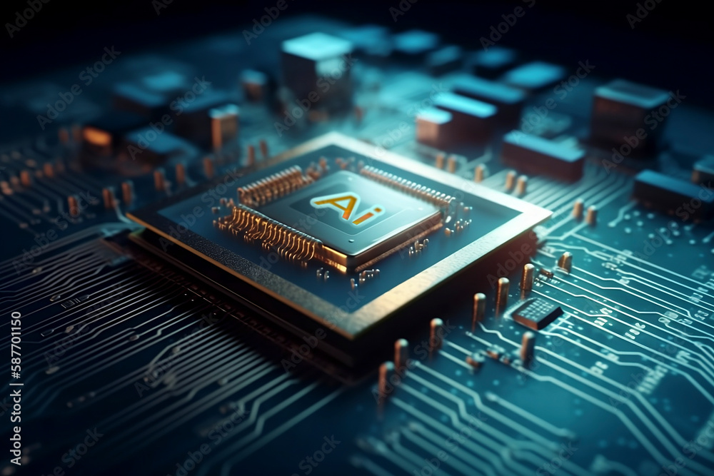 Revolutionizing Technology with Integrated Microchips, Abstract Big ...