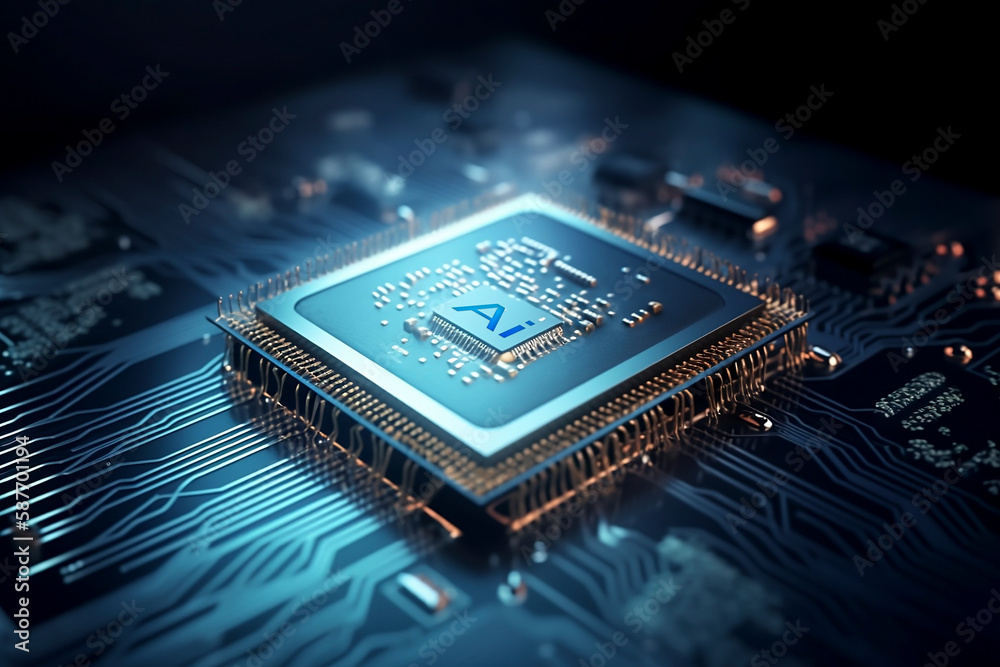 Revolutionizing Technology with Integrated Microchips, Abstract Big ...