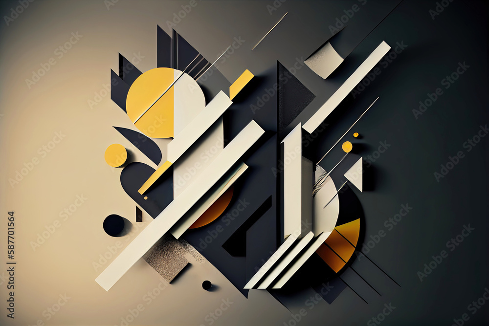 Deconstructivism geometry as abstract wallpaper background (Generative ...