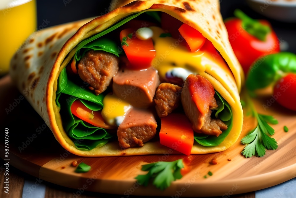Graphic representation of A Delicious Kebab Wrap That Will Make Your ...