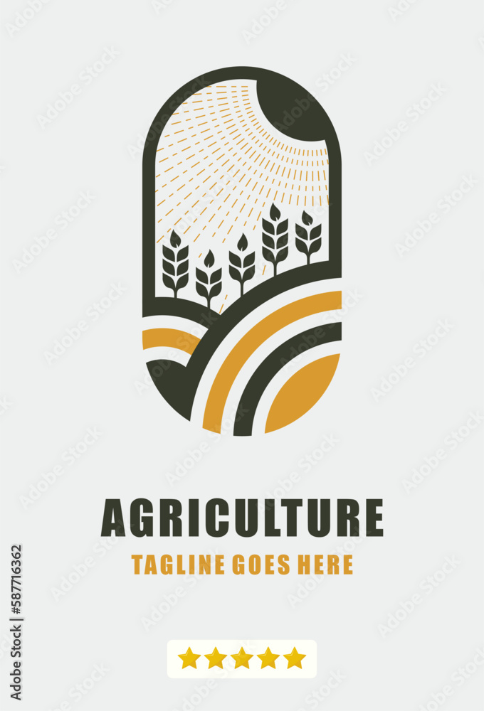 General Agriculture Company logo template Stock Vector | Adobe Stock