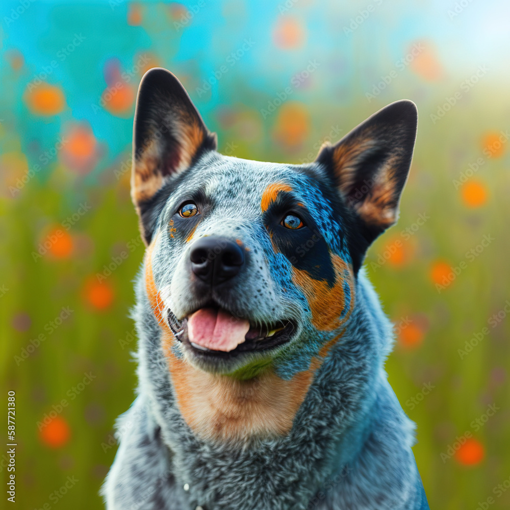 Ravishing hyper realistic digital illustration portrait of Australian ...