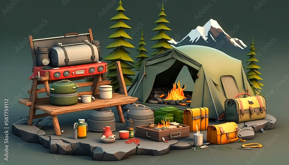 Camping 3D - Unwind and enjoy the freedom of the great outdoors with ...