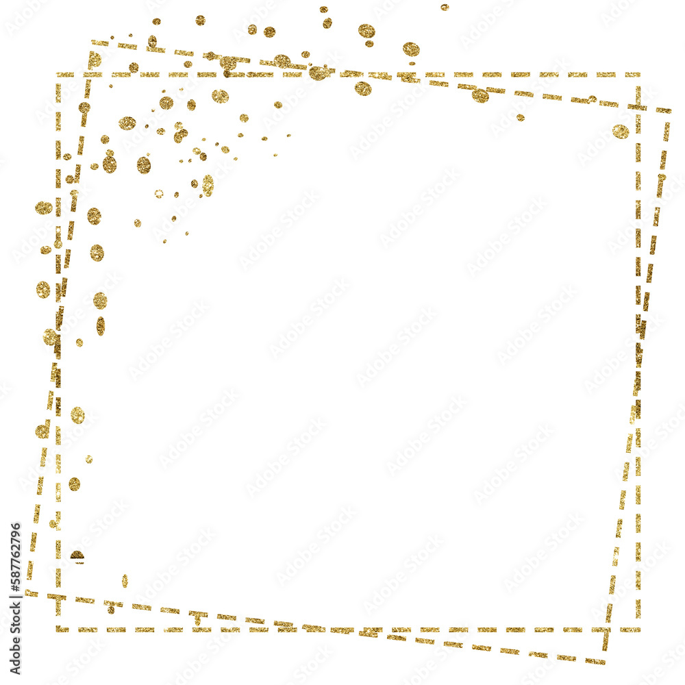 luxury sparkling, gold confetti,Gold sparkle ,splatter border,Gold Foil ...
