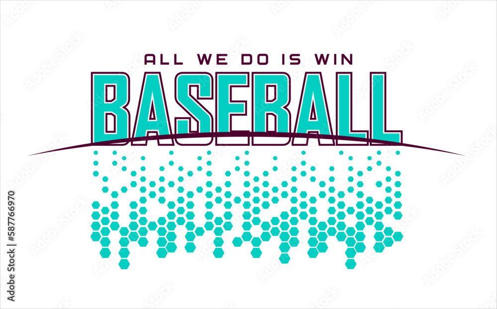 Baseball team design isolated on white background. School spirit shirts ...