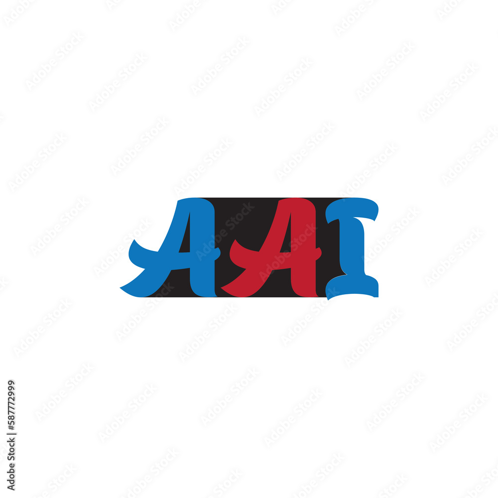 ZZ letter AAI logo design. AAI creative initials monogram letter logo ...
