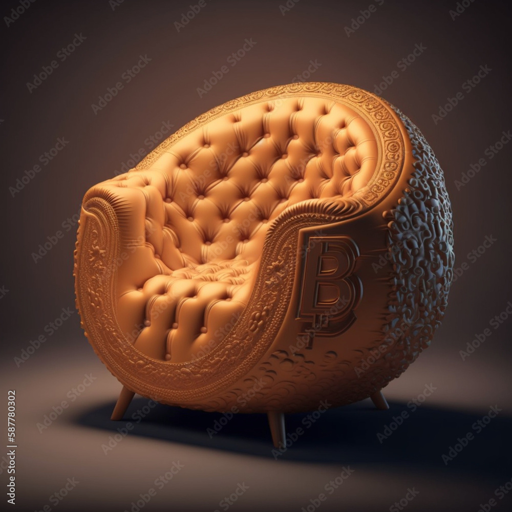 Bitcoin Chair Livingroom design that blends realism and imagination ...