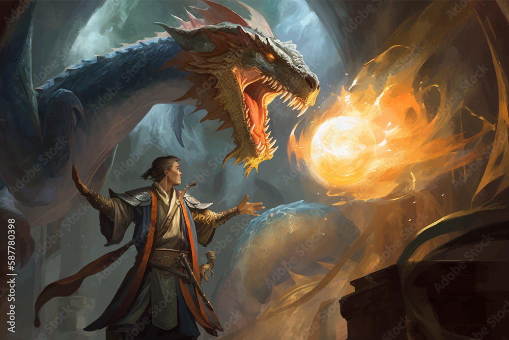 Dragon Vs Wizard