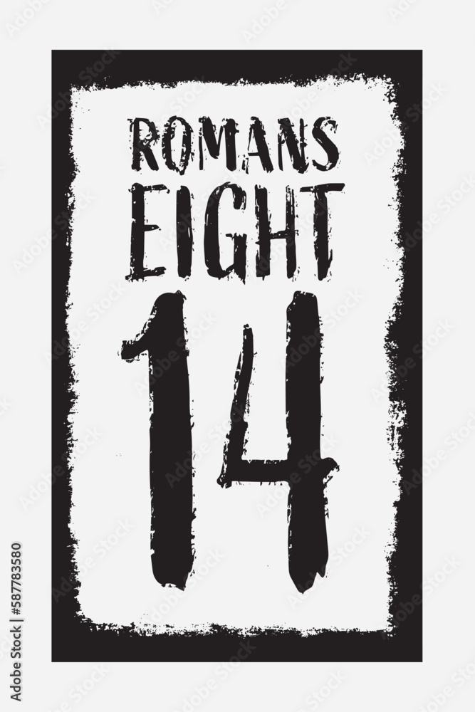 romans eight bible verse gospel design Stock Vector | Adobe Stock