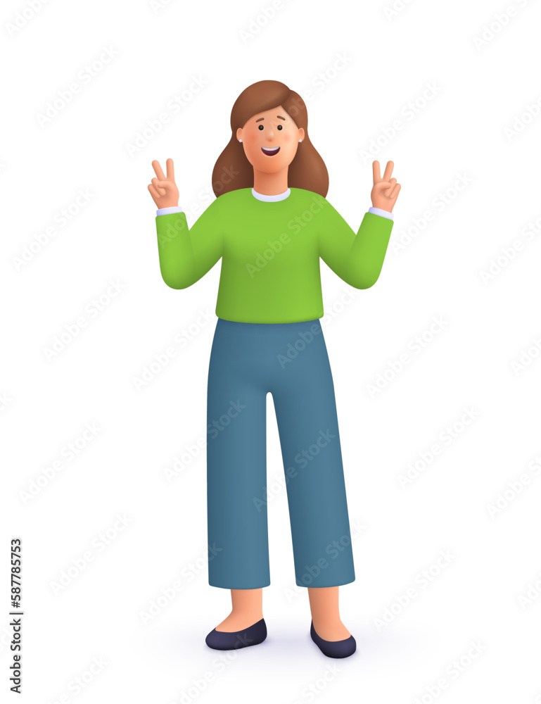 Woman At Peace Clip Art